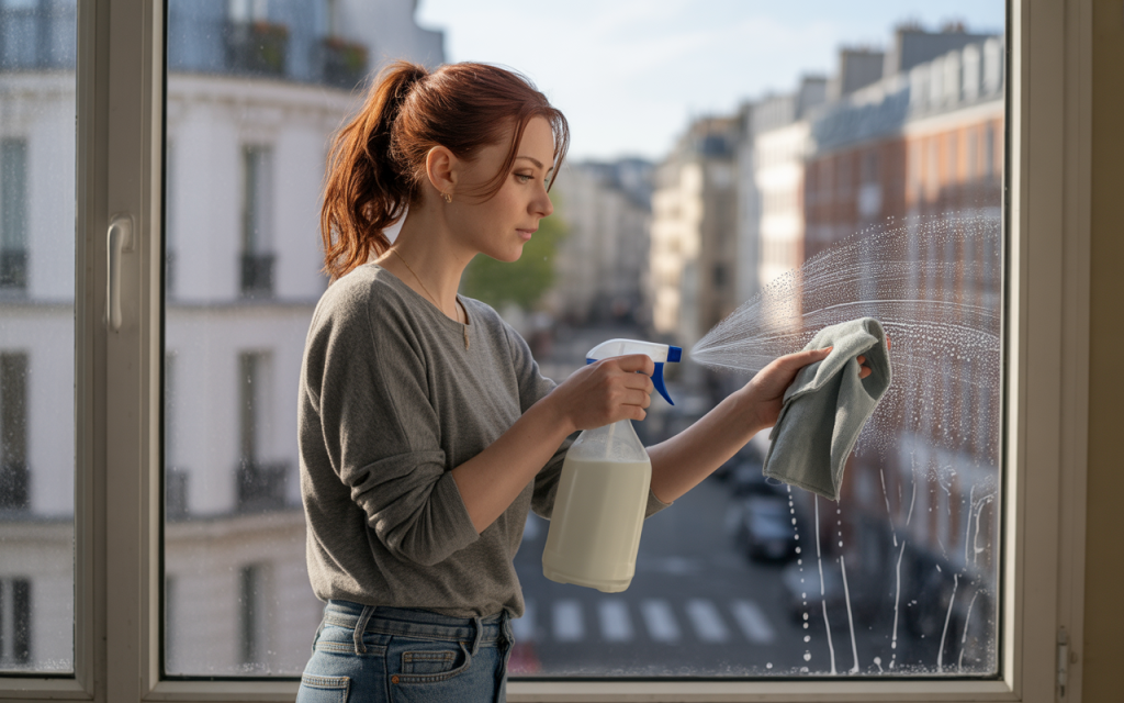 Easy all-natural window cleaner recipe for sparkling glass
